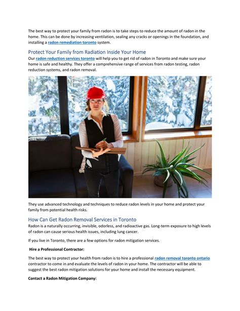 PPT What Is Radon In Toronto And How To Get Rid Of It For Family Health Protection PowerPoint