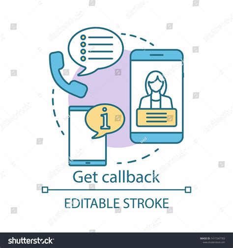 Get Callback Concept Icon Feedback Idea Stock Vector Royalty Free 1417247783 Shutterstock