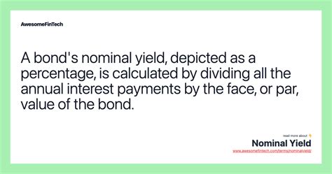 Nominal Yield AwesomeFinTech Blog