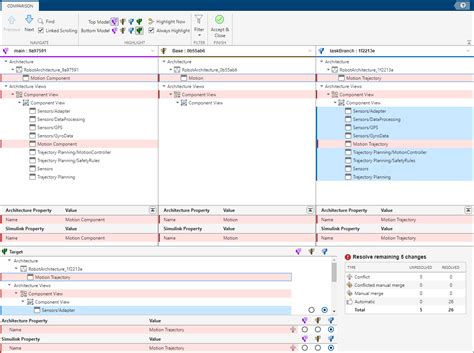Resolve Conflicts In Projects Using System Composer Three Way Merge Tool