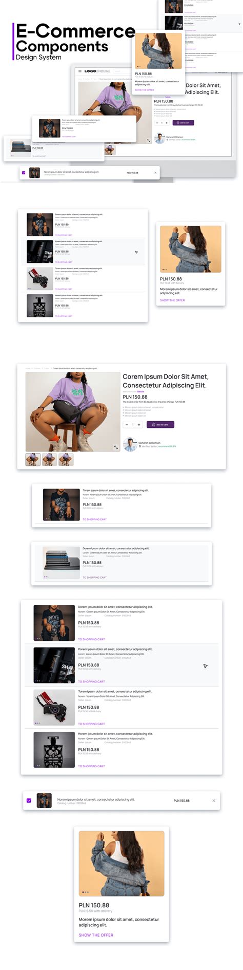 E Commerce Online Store Modals Ui Ux Design System On Behance
