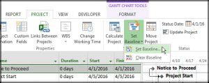 Displaying Two Baselines In Microsoft Project Gantt Chart