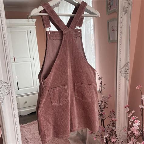 Pink Corduroy Dungarees Pink Corduroy Dungarees Depop