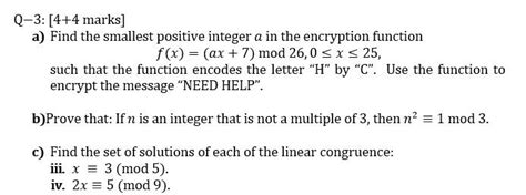 solved q 3 [4 4 marks] a find the smallest positive