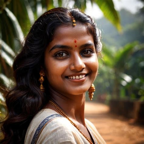 Sri Lankan Woman From Sri Lanka Typical National Citizen Premium Ai