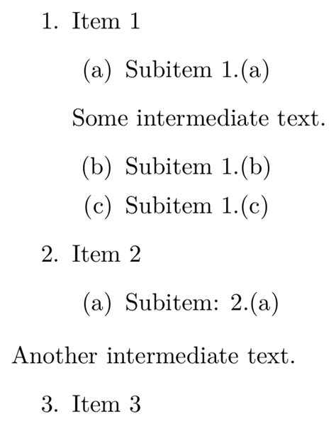 Enumitem Sublist Resume But Restart At Main List Item Tex Latex