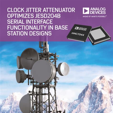 Clock Jitter Attenuator Optimizes Serial Interface Functionality In Base Station Designs