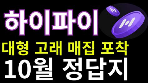 하이파이 대형 고래 매집 포착 하이파이하이파이코인급등 Youtube