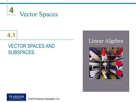 Chapter 4 Vector Spaces Part 1slides By Pearson Pdf