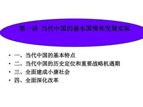 第一讲当代中国的基本国情和发展实际word文档在线阅读与下载无忧文档