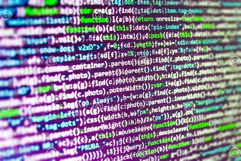 Software Developer Workspace Screen Stock Image Image Of Cyberspace