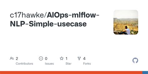 github c17hawke aiops mlflow nlp simple usecase