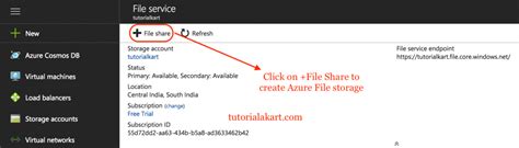 What Is Azure File Storage Creating Azure File Share