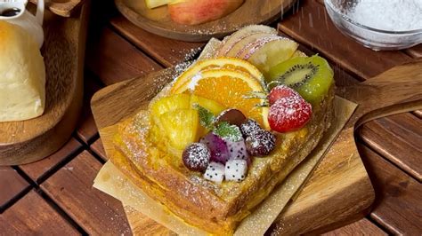 컵과일로 근사한 과일 프렌치 토스트 만들기 Youtube