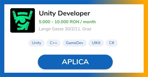 Remote Unity Developer Avataris Gmbh