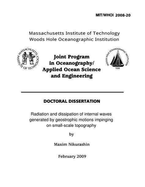 Pdf Radiation And Dissipation Of Internal Waves Generated By
