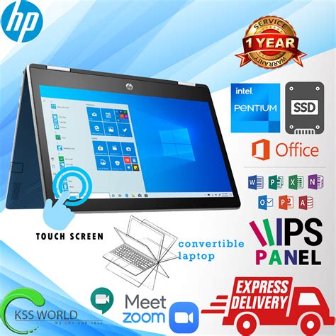 HP Pavilion X360 14 Dh0024tu Intel Pentium Silver 4Gb Ram 256GB SSD 14 Inch HD
