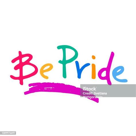 무지개 글자가 있는 프라이드 로고가 되십시오 프라이드 의 달 축하 기호 0명에 대한 스톡 벡터 아트 및 기타 이미지 0명 6월 Lgbt 프라이드의 달 Istock