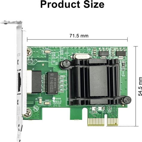 Gbase T Pcie Network Card I225v Chip Rj45 Lan Ethernet