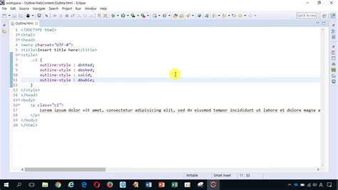 개발자 및 디자이너를 위한 css and css3 tutorials 19강 outline youtube