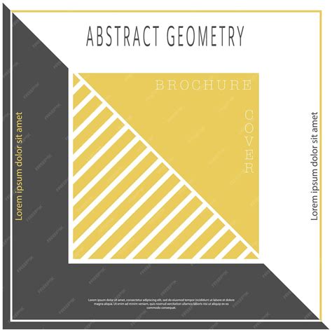 Premium Vector Abstract Geometry Layout Of The Cover Design Brochure