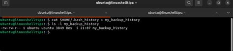 How To Backup And Restore Linux Commands History