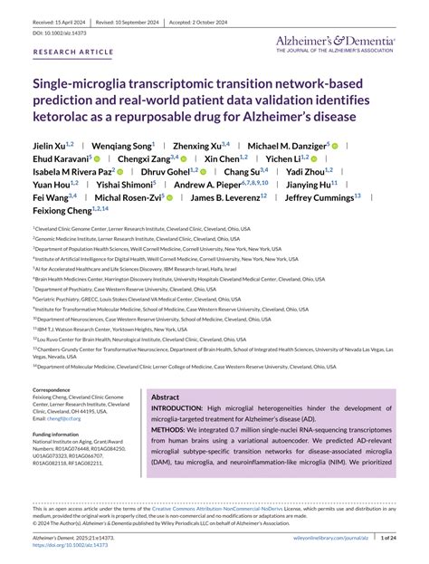 Pdf Single‐microglia Transcriptomic Transition Network‐based
