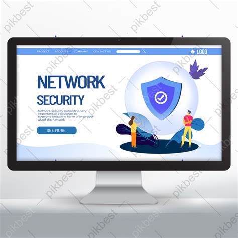 Shield Network Security Promotion Web Design Psd Free Download Pikbest