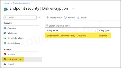 Enable And Configure Bitlocker Using Intune