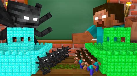 Monster School Wither Apocalypse Challenge Minecraft Animation