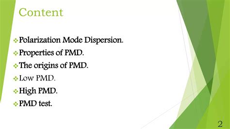 Polarization Mode Dispersionpmd Pptx