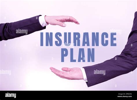 Writing Displaying Text Insurance Plan Business Concept Includes The