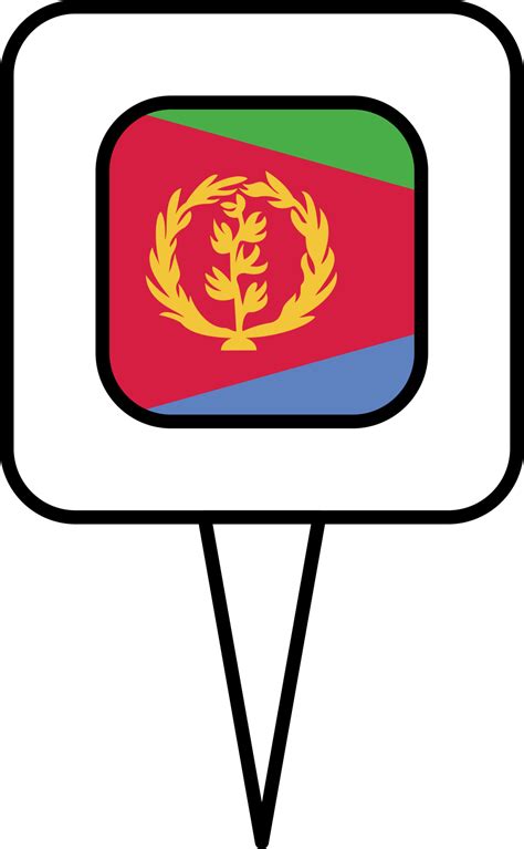 Eritrea Flag Pin Place Icon PNG