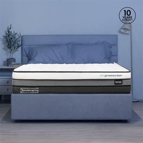 Lenar Frio Cool Gel Memory Foam Queen Mattress
