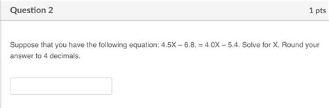 Solved Suppose That You Have The Following Equation Chegg Com