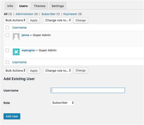 Wordpress Multisite User Management Wp Engine®
