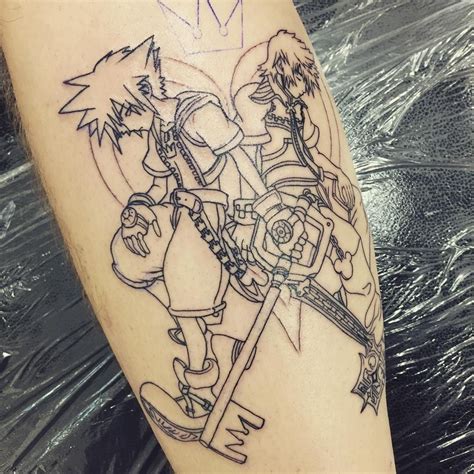 Kingdom Hearts Roxas And Sora Drawing