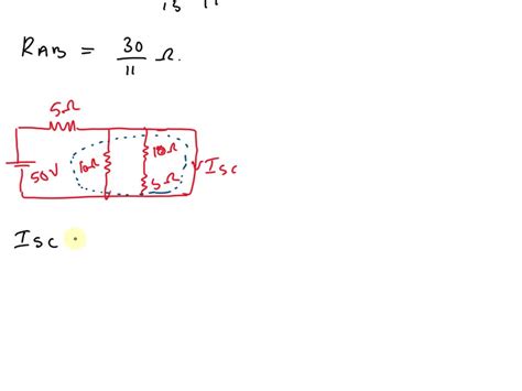 Solved Use Nortons Theorem To Calculate The Current Flowing Through The 5 Resistor Connected
