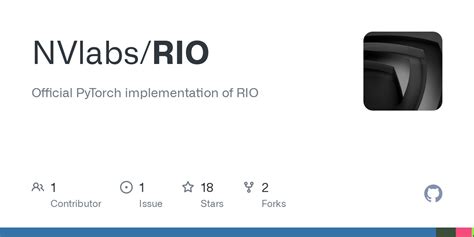 Github Nvlabsrio Official Pytorch Implementation Of Rio