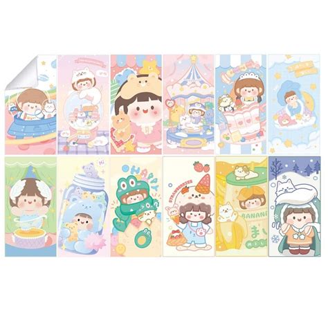 ⭐️ خرید اینترنتی برچسب کیوت مدل شهربازی مجموعه 12 عددی 1403 فروشگاه