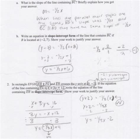 Writing Equations For Parallel And Perpendicular Lines Worksheet