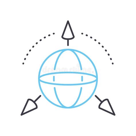 D Modeling Line Icon Outline Symbol Vector Illustration Concept Sign Stock Vector