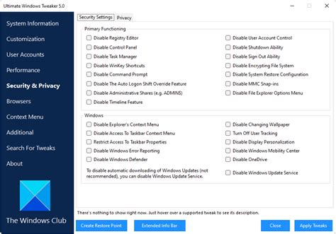 Ultimate Windows Tweaker 5 Para Windows 11 Download