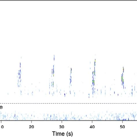 Spectrogram Of An Example Sound Recording The Horizontal Line