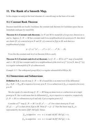 8 The Tangent Space Notes For An Introduction To Manifolds By Tu 8 The Tangent Space 8 The