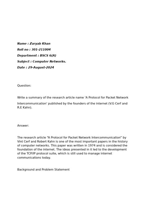 Networking Assignment Pdf Internet Protocols Computer Network
