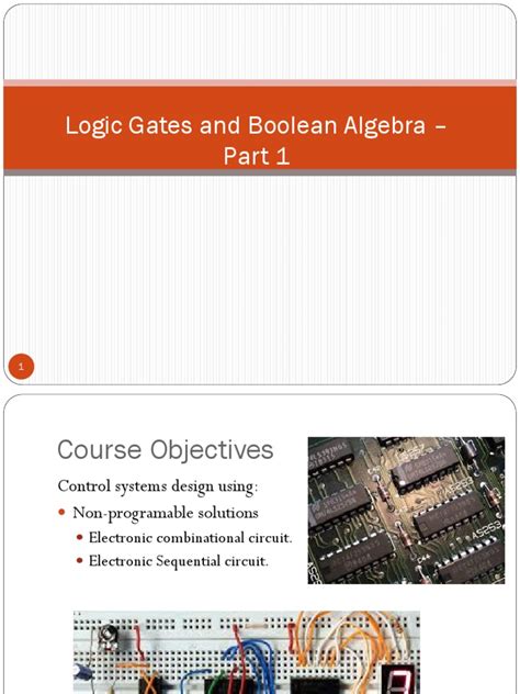 Digital Electronics Lecture Set1 Logic Gates Pdf Logic Gate Electronic Circuits
