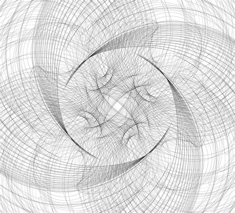 Random Intersecting Lines Geometric Monochrome Art Random Chao Stock Vector Illustration Of