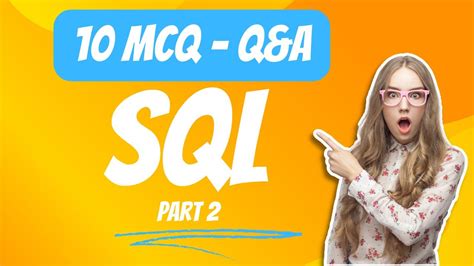 Part 2 Sql Mcq Qanda Most Asked Interview Questions Youtube