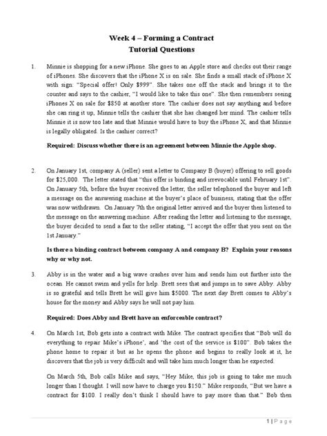 Week 4 Tutorial Questions Pdf